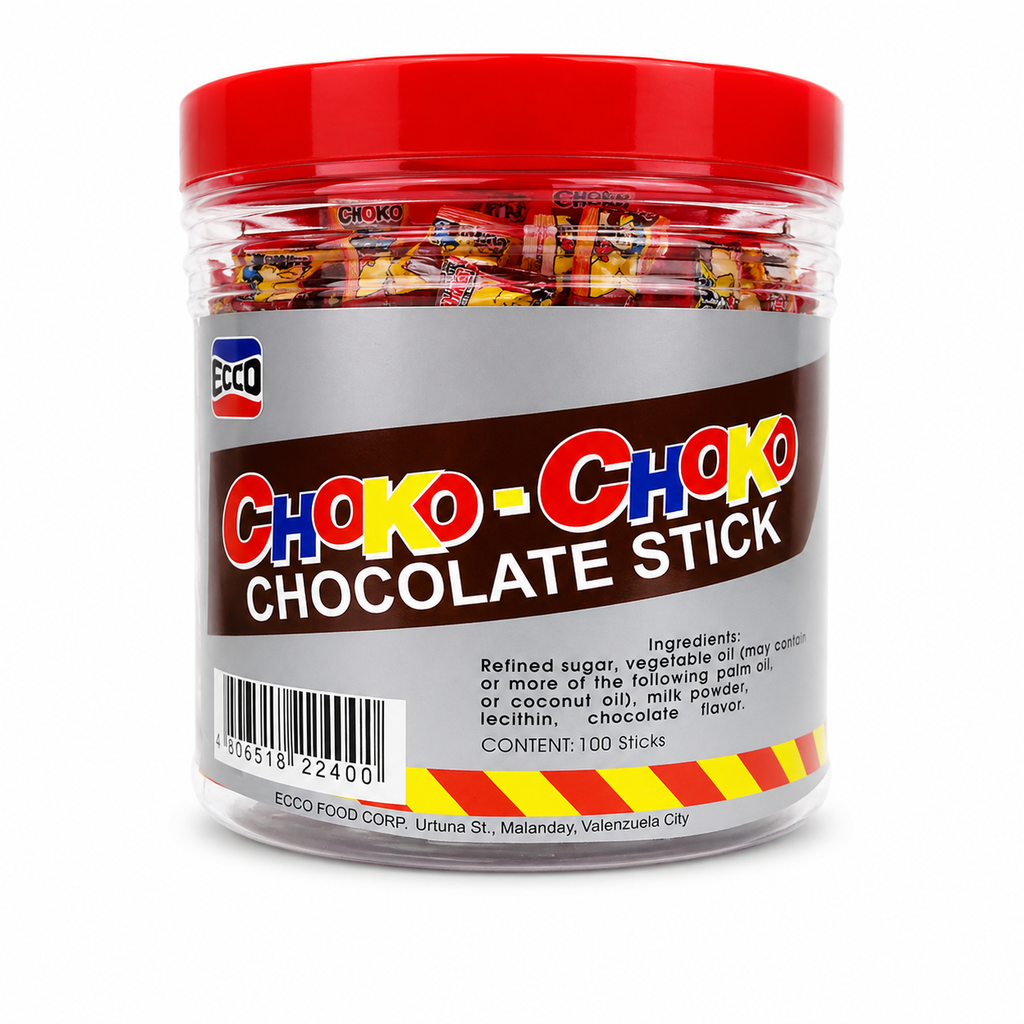 Choko-Choko Chocolate Sticks 100's 6x500g | Bayani